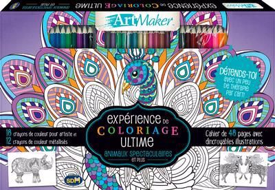 EXPERIENCE DE COLORIAGE ULTIME - ANIMAUX SPECTACULAIRE ET PLUS ...